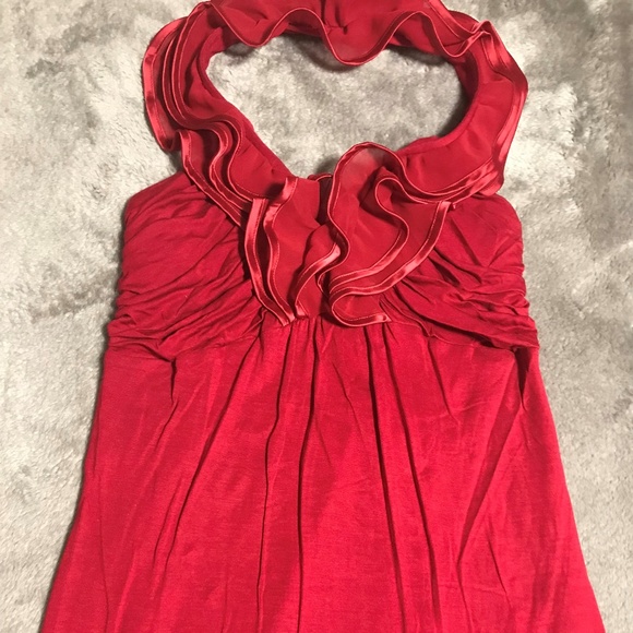 Express | Tops | Fun Red Halter Top | Poshmark